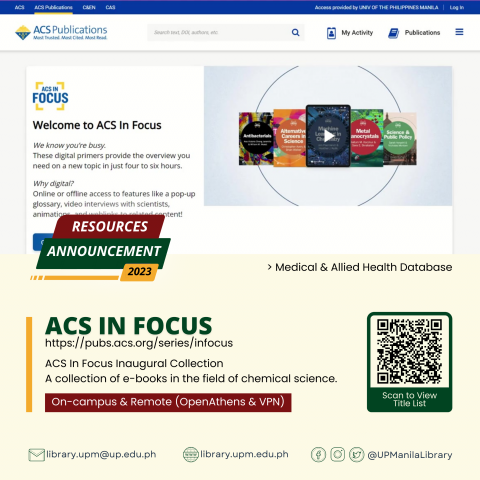 ACS in Focus | University Library